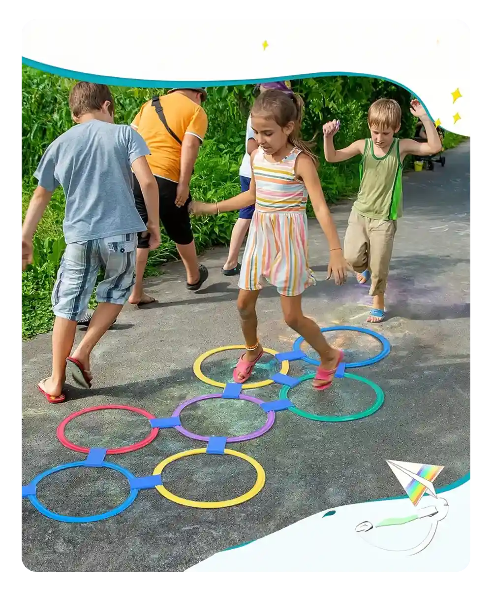 Buy 10pcs Set Hopscotch Ring Game 28cm Online in Sydney | MagicSports ...